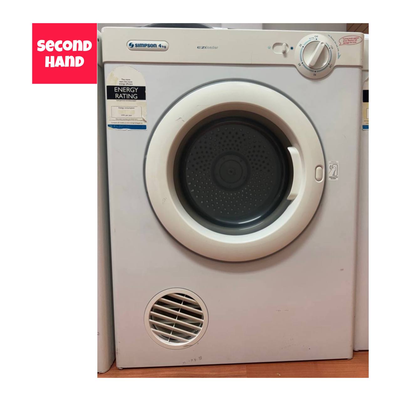 Simpson 39P400M 4kg Vented Dryer – Brisbane Home Appliances